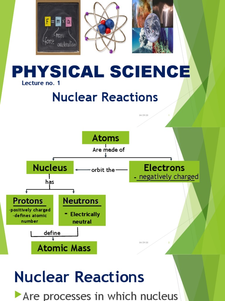 Physical Science: Nuclear Reactions | PDF | Radioactive Decay | Atomic ...