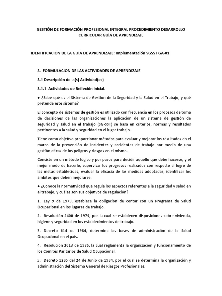 Gestión de Formación Profesional Integral Procedimiento Desarrollo Curricular Guía de ...