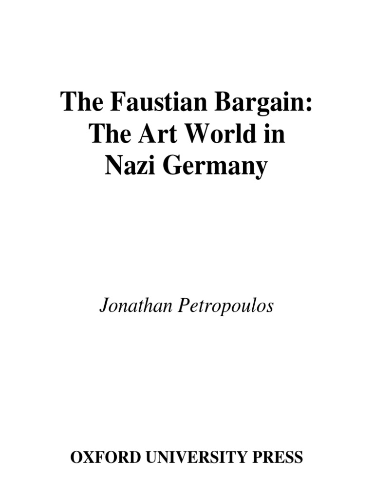 The Faustian Bargain | PDF | Nazi Party | Nazi Germany