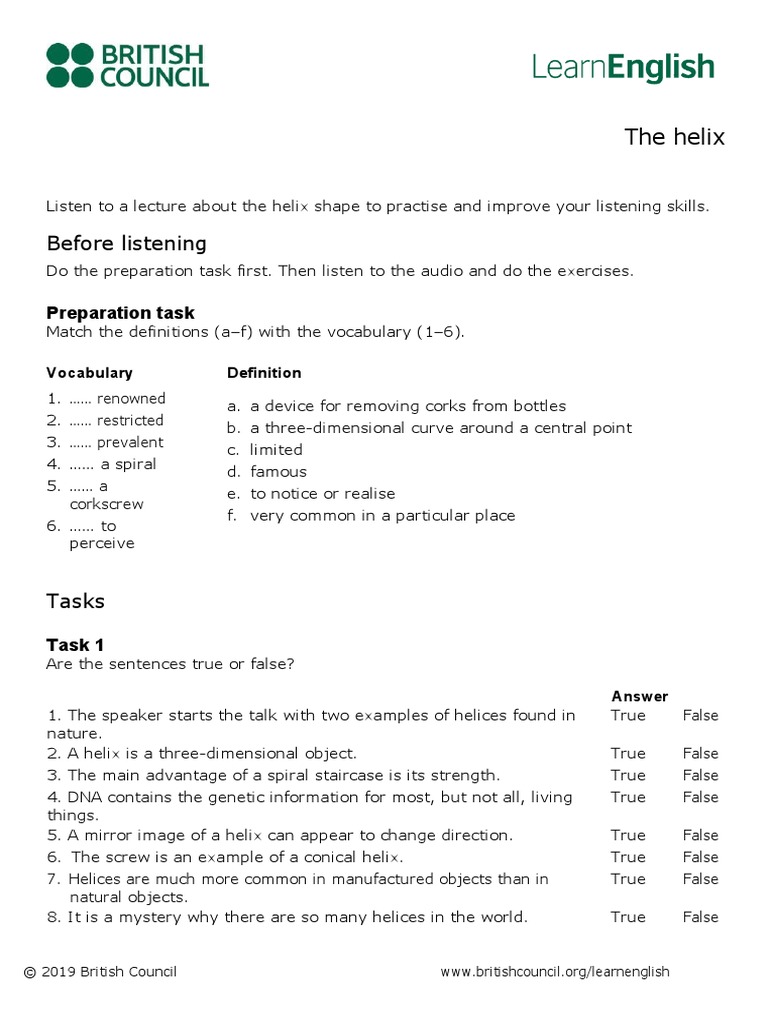 Group 1 Report Text Exercise | PDF | Helix | Cognitive Science