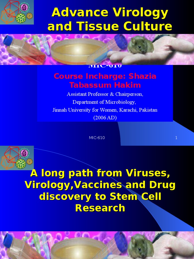 Advance Virology and Tissue Culture | PDF