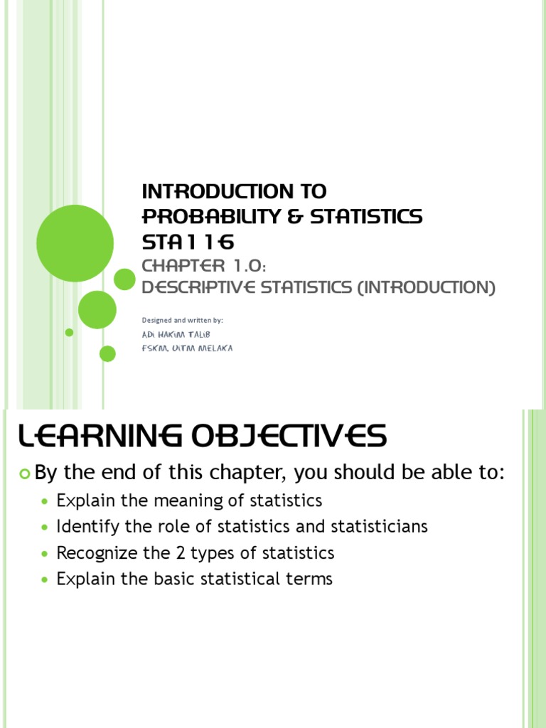 Introduction to Statistics Concepts | PDF | Level Of Measurement | Statistics
