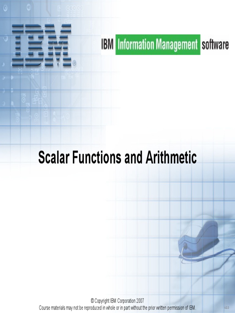6-Scalar Functions and Arithmetic | PDF | Computer Data | Computing