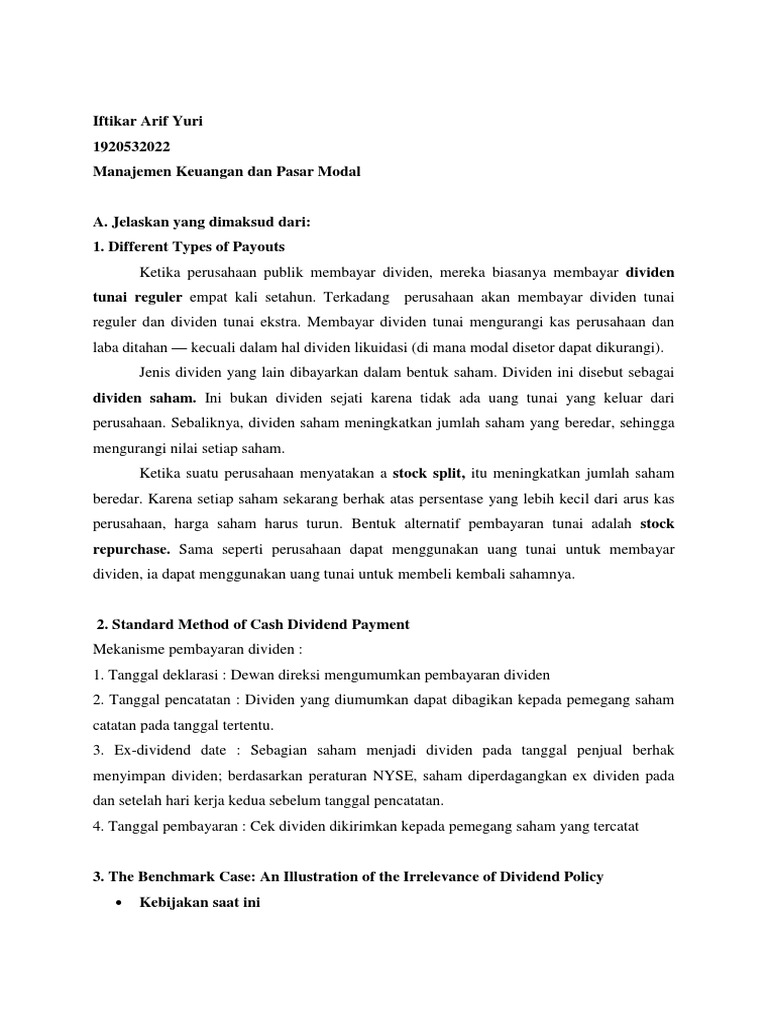 Jawaban Forum Diskusi IFTIKAR ARIF YURI PDF | PDF