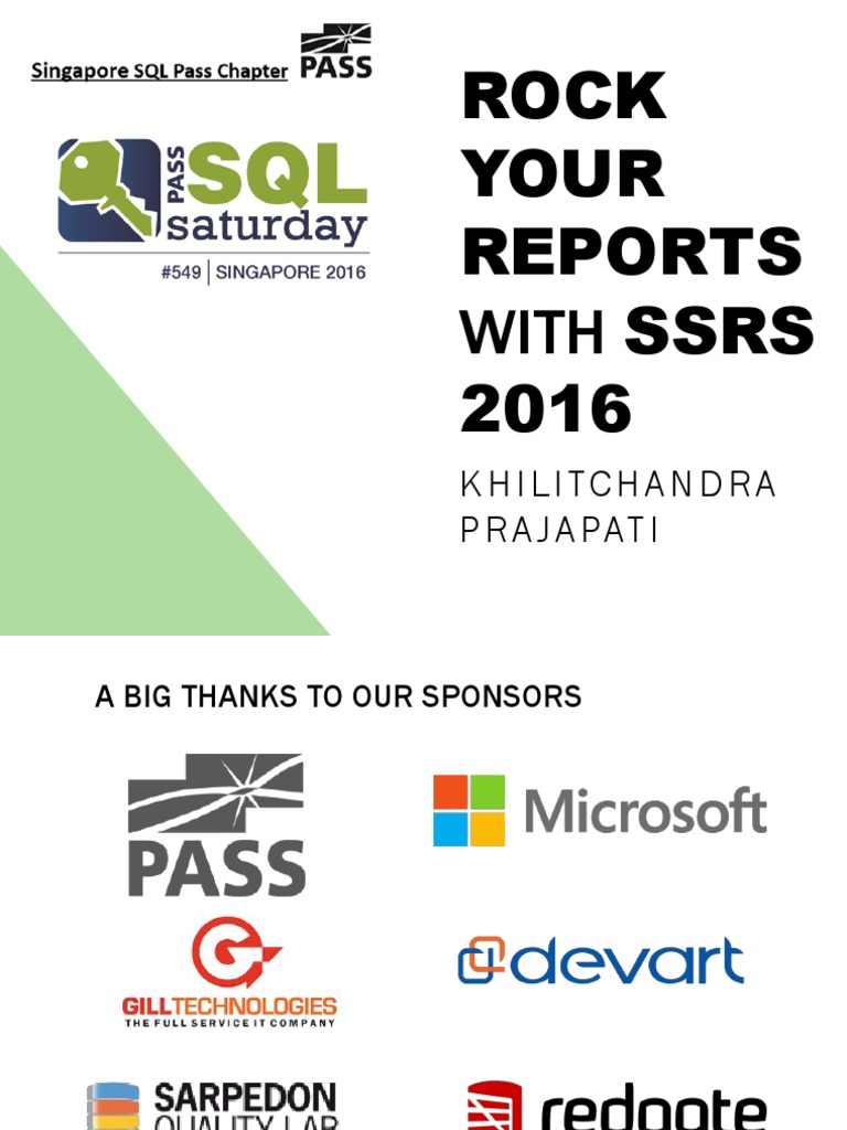 Khilitchandra Prajapati SQL Saturday Singapore 549 PDF | PDF | Mobile ...