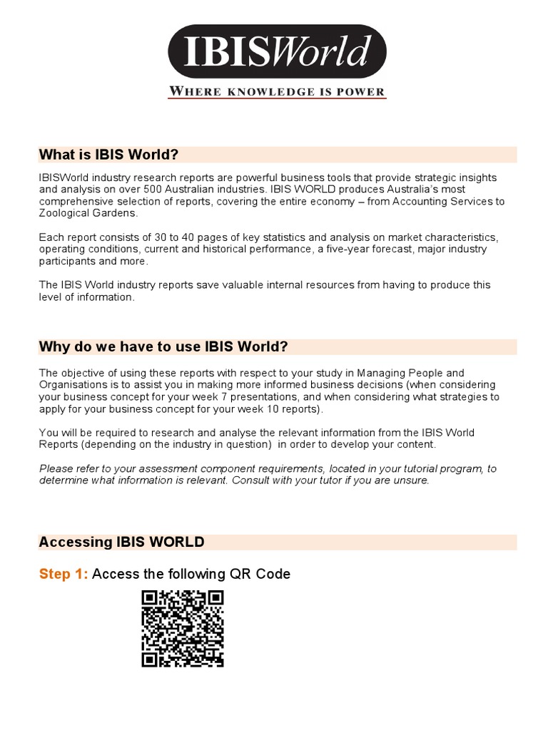IBIS World Information PDF | PDF