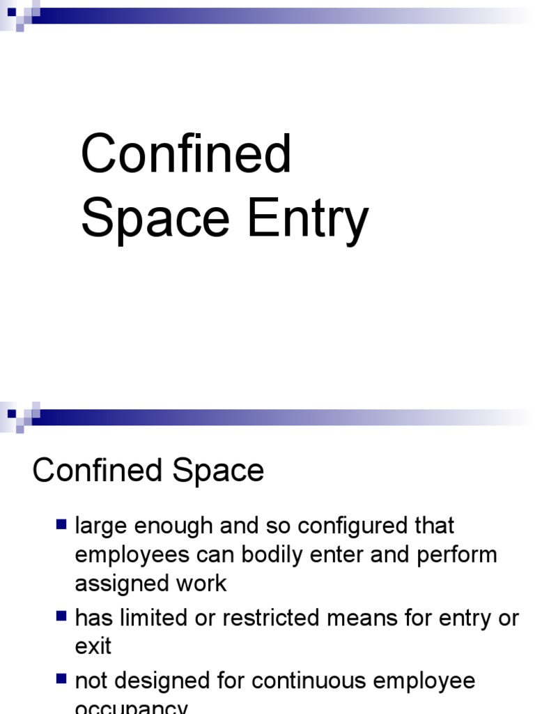 Confined Space | PDF