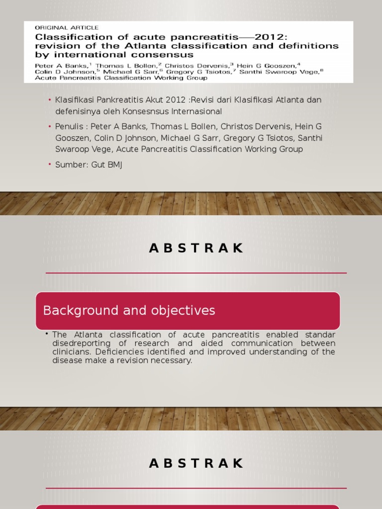 Atlanta Classification | PDF | Necrosis | Health Sciences