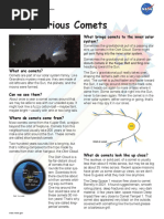 27.4 Asteroids Comets Meteors WORKSHEET | PDF | Comet | Meteoroid