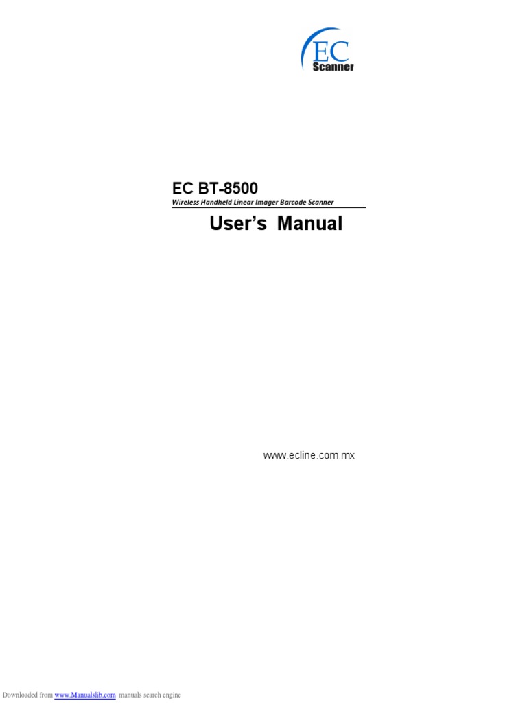 ECLine BT8500 PDF | PDF | Barcode | Image Scanner