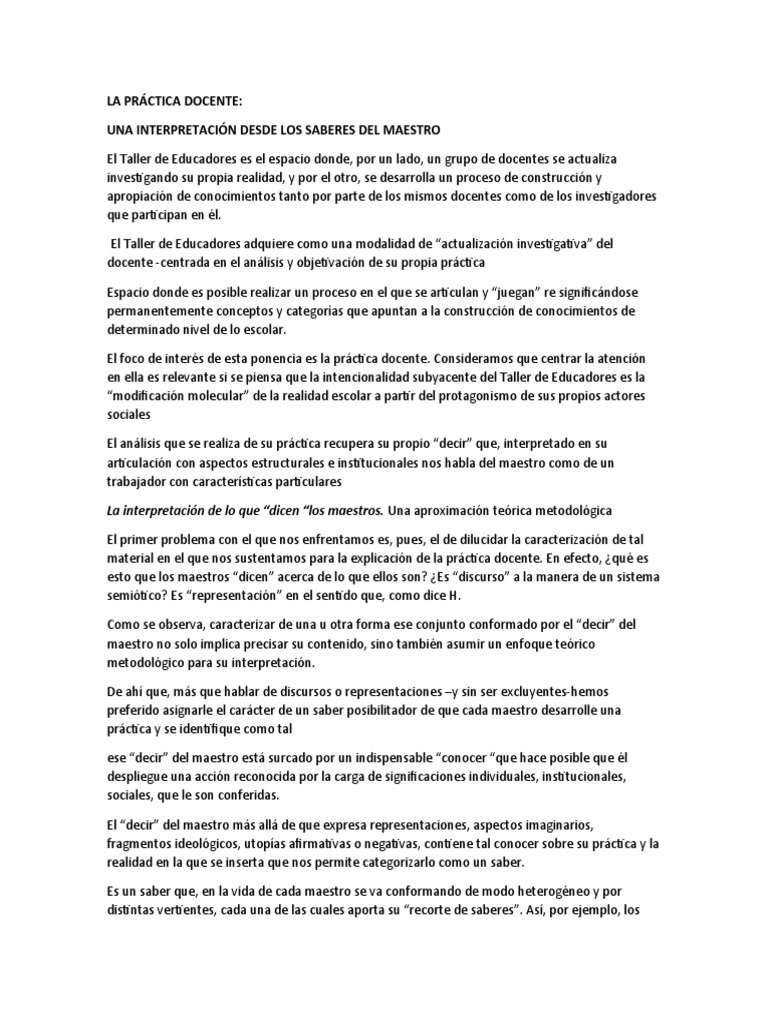 Elena Achilli | PDF | Conocimiento | Plan de estudios