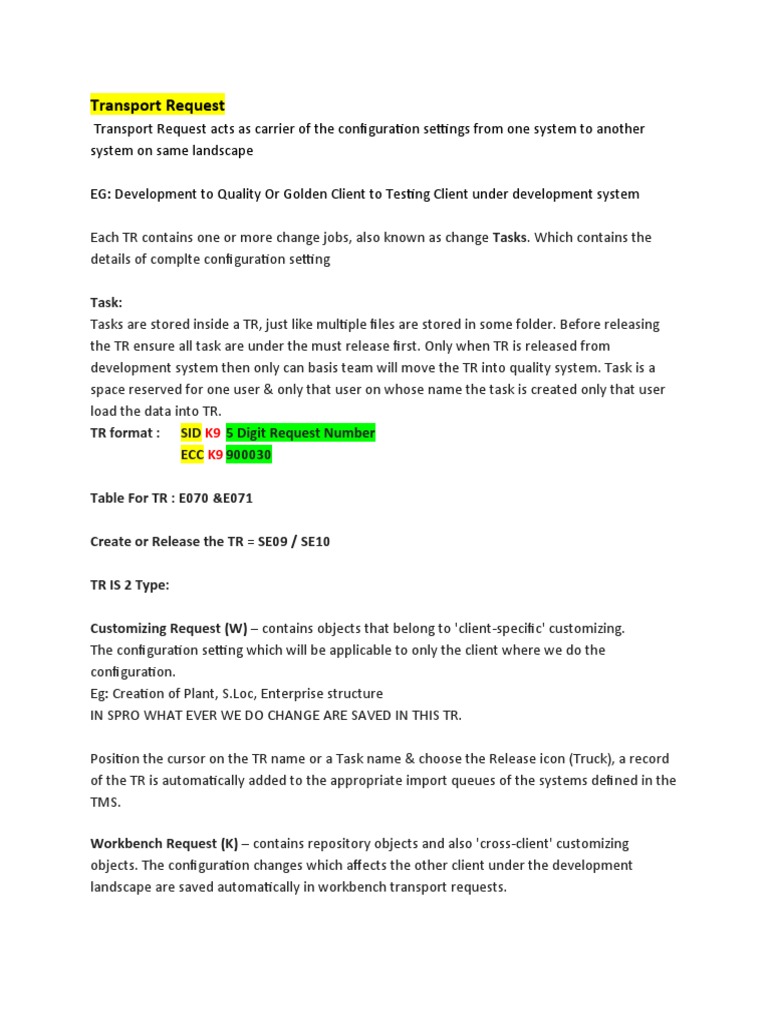 Transport Request | Download Free PDF | Icon (Computing) | Information Technology