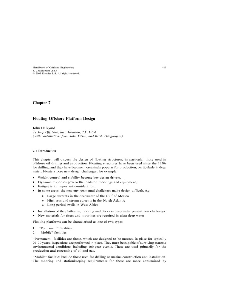 Handbook of Offshore Engineering 419 S. Chakrabarti (Ed.) SS 2005 ...