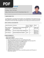 Fatima CV Example | PDF | Engineering | Teachers