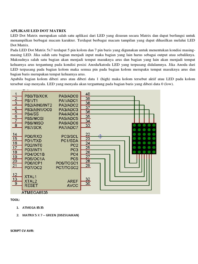 Modul 7 Dot Matrix PDF | PDF