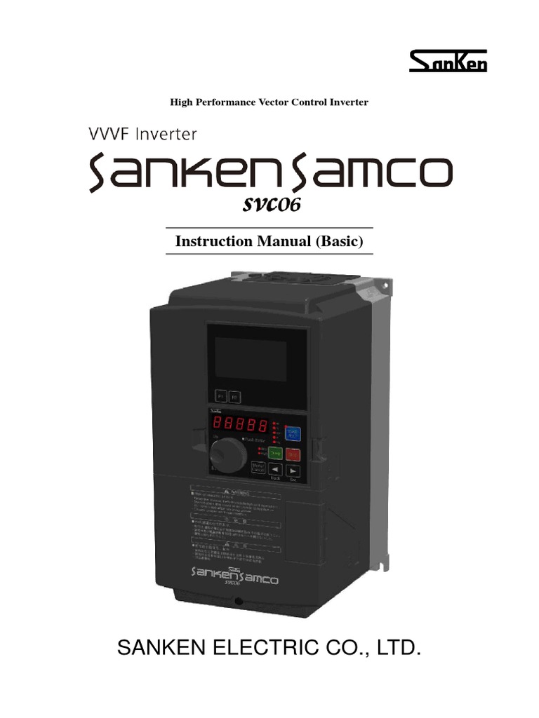 Sanken Electric Co., LTD.: Instruction Manual (Basic) | PDF | Power ...