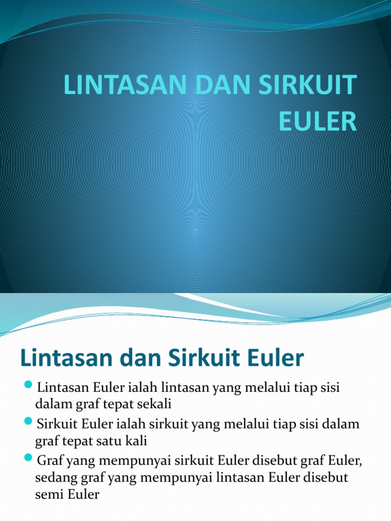 Lintasan Dan Sirkuit Euler | PDF | Seni | Sains & Matematika