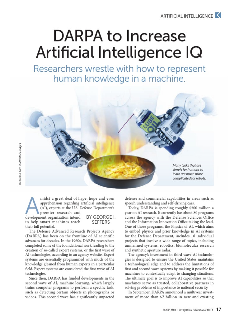 DARPA To Increase Artificial Intelligence IQ: Researchers Wrestle With ...