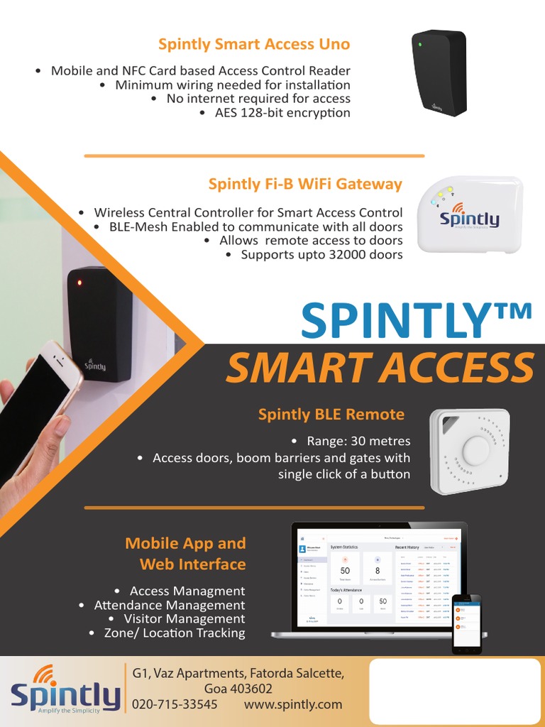 Spintly Smart Access Solutions | PDF