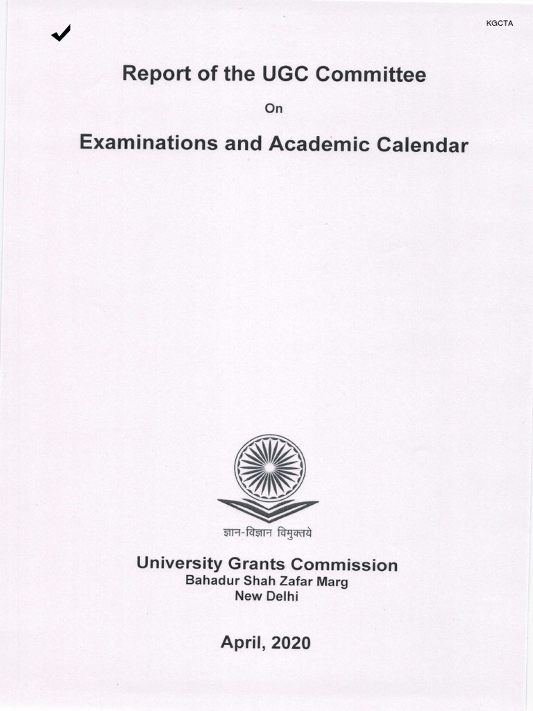 UGC Report KGCTA - Sumanth | PDF | Thesis | Doctor Of Philosophy
