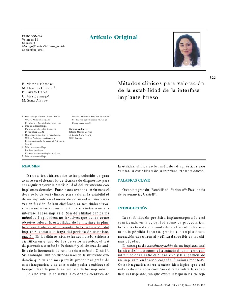 Periotest | PDF | Hueso | Odontología