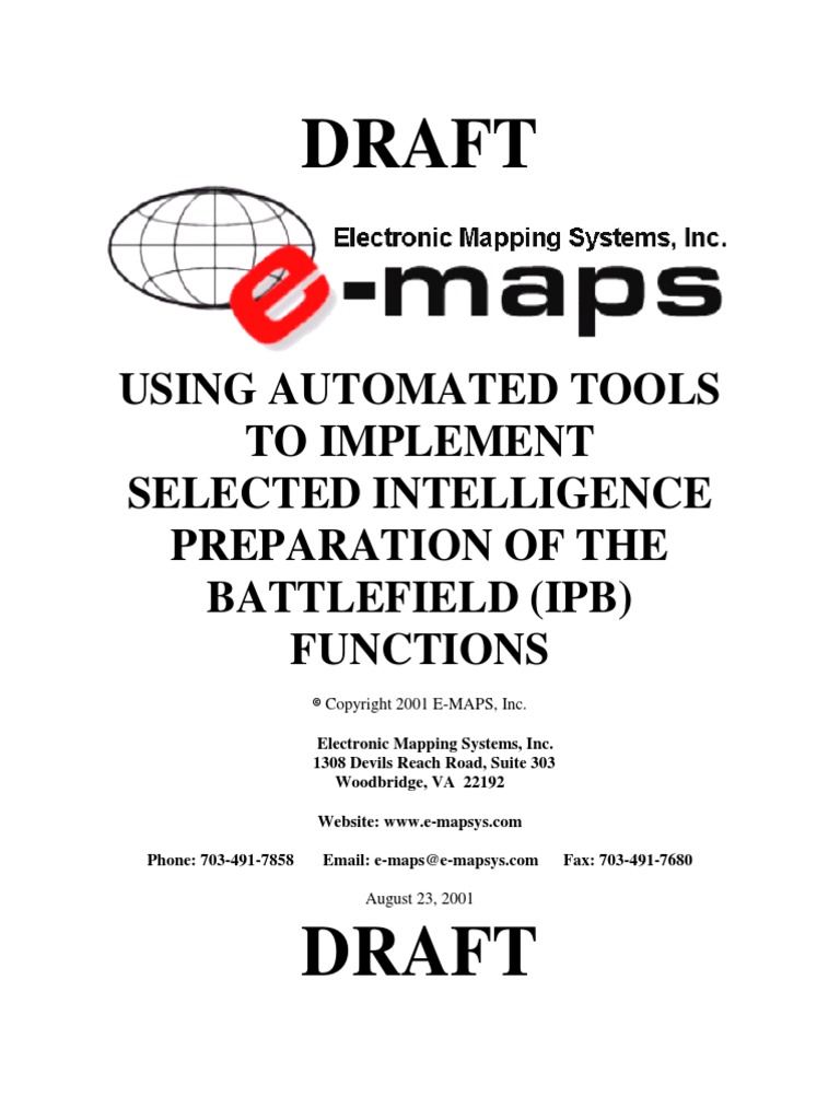 Draft: Using Automated Tools To Implement Selected Intelligence ...
