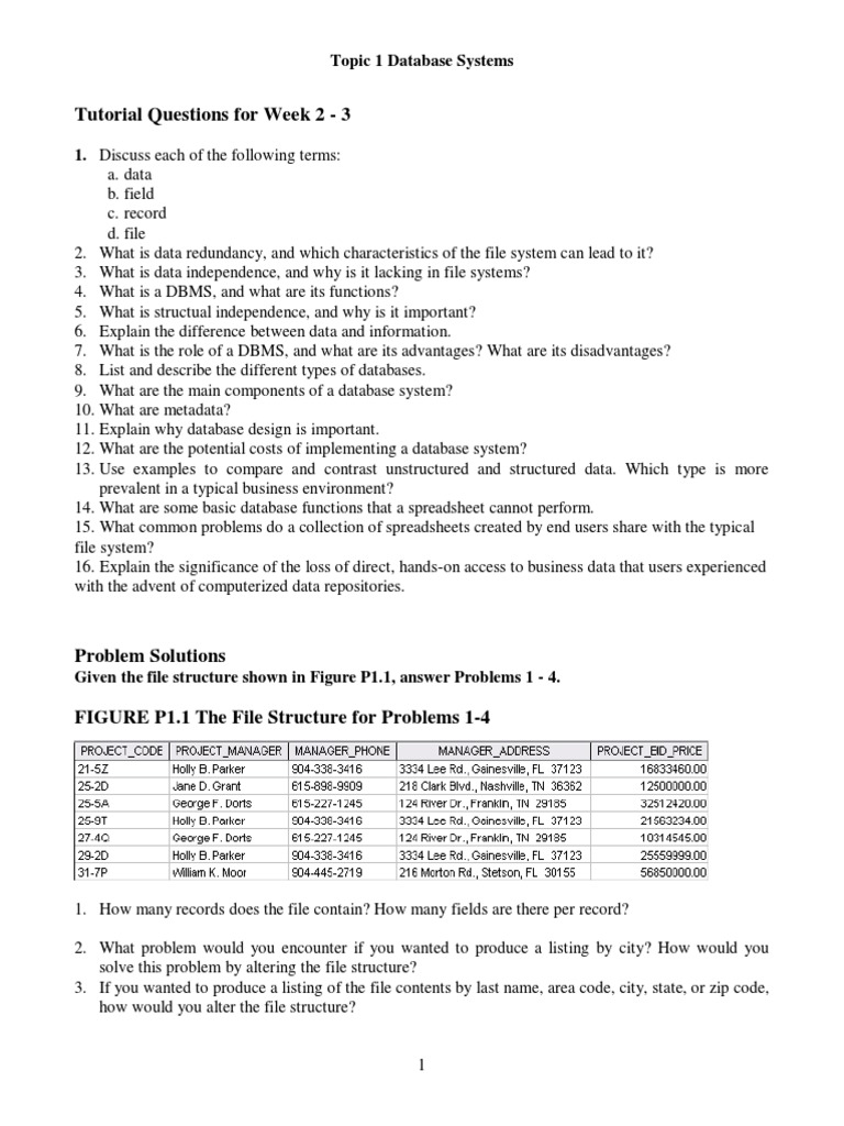 Tutorial 2 | PDF | Databases | File System