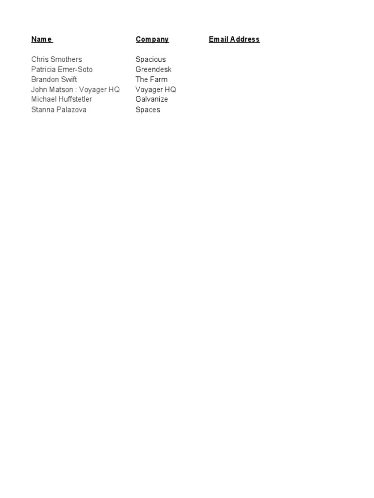 Chris Smothers Patricia Emer-Soto Brandon Swift John Matson: Voyager HQ ...