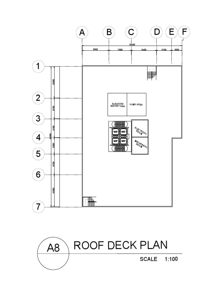 Roof Deck Plan and Mechanical Layout | PDF | Science & Mathematics