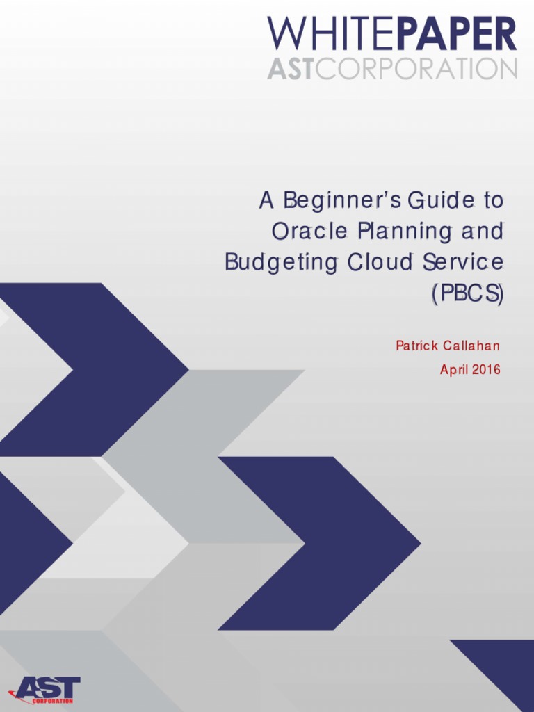 A Beginner's Guide To Oracle Planning and Budgeting Cloud Service (PBCS) | PDF | Adobe Flash ...