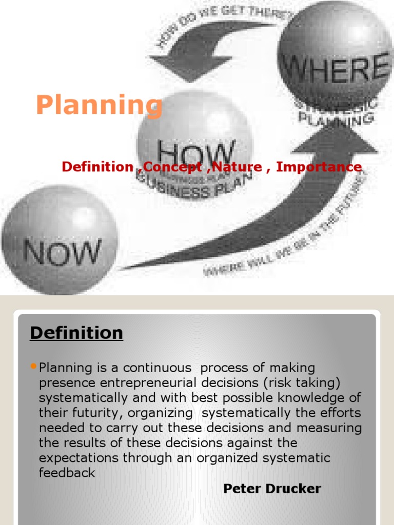 Planning: Definition, Concept, Nature, Importance | PDF | Career & Growth