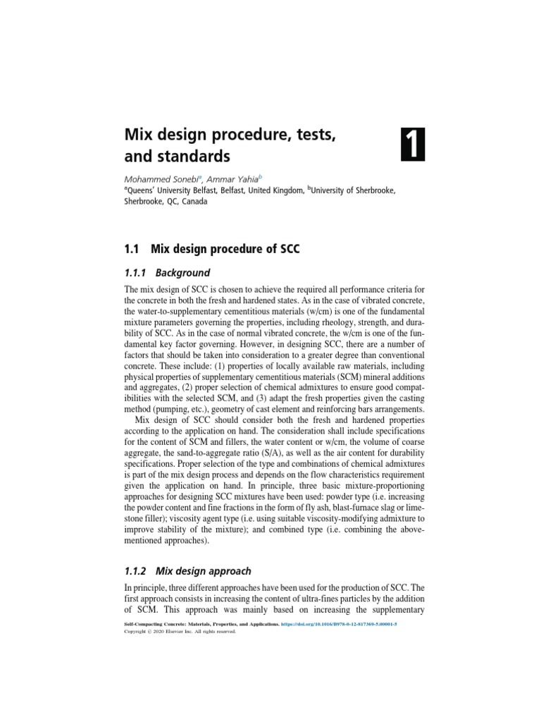 Mid Design of SCC | PDF | Concrete | Applied And Interdisciplinary Physics