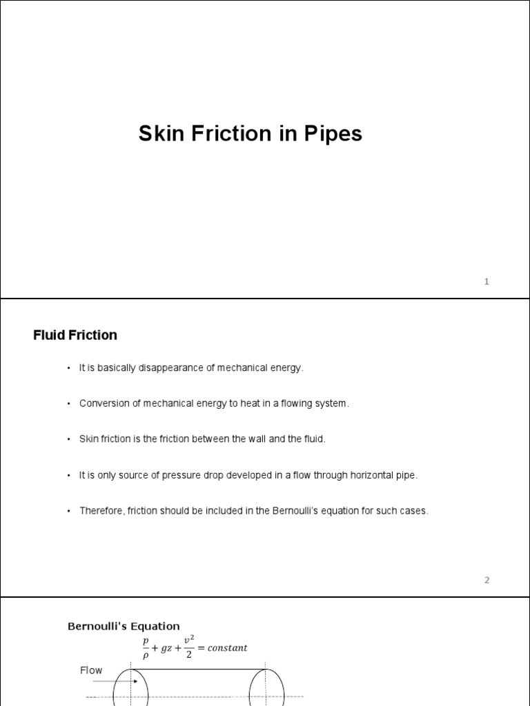 Shear Stress and Skin Friction in Pip7 PDF | PDF