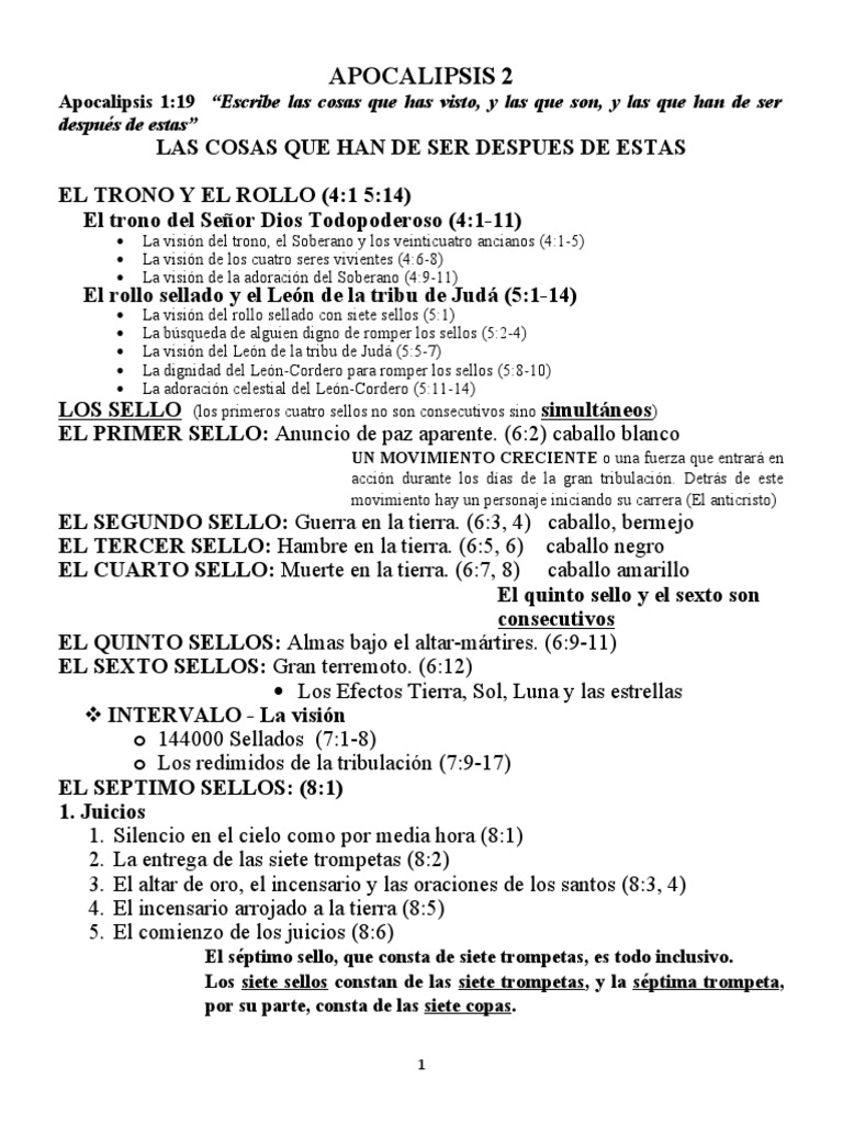 APOCALIPSIS Libro Cp. 21111111111 | PDF | Cristo (título) | Libro de ...