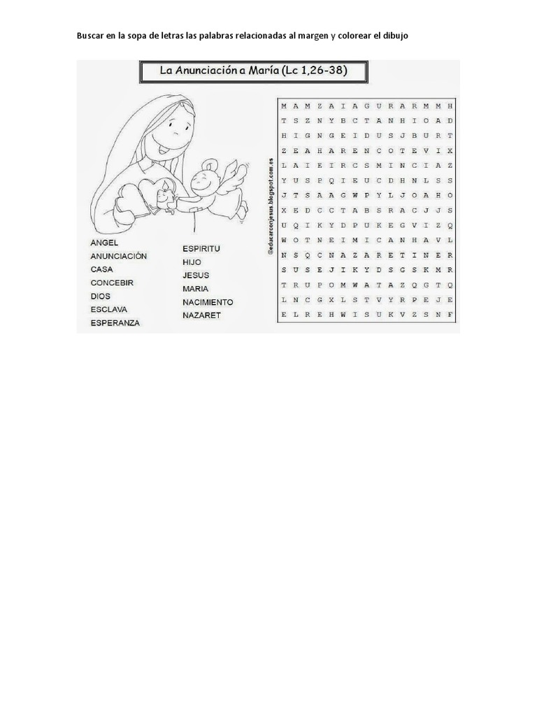 Sopa de Letras 5º (Semana 5-8mayo) | PDF