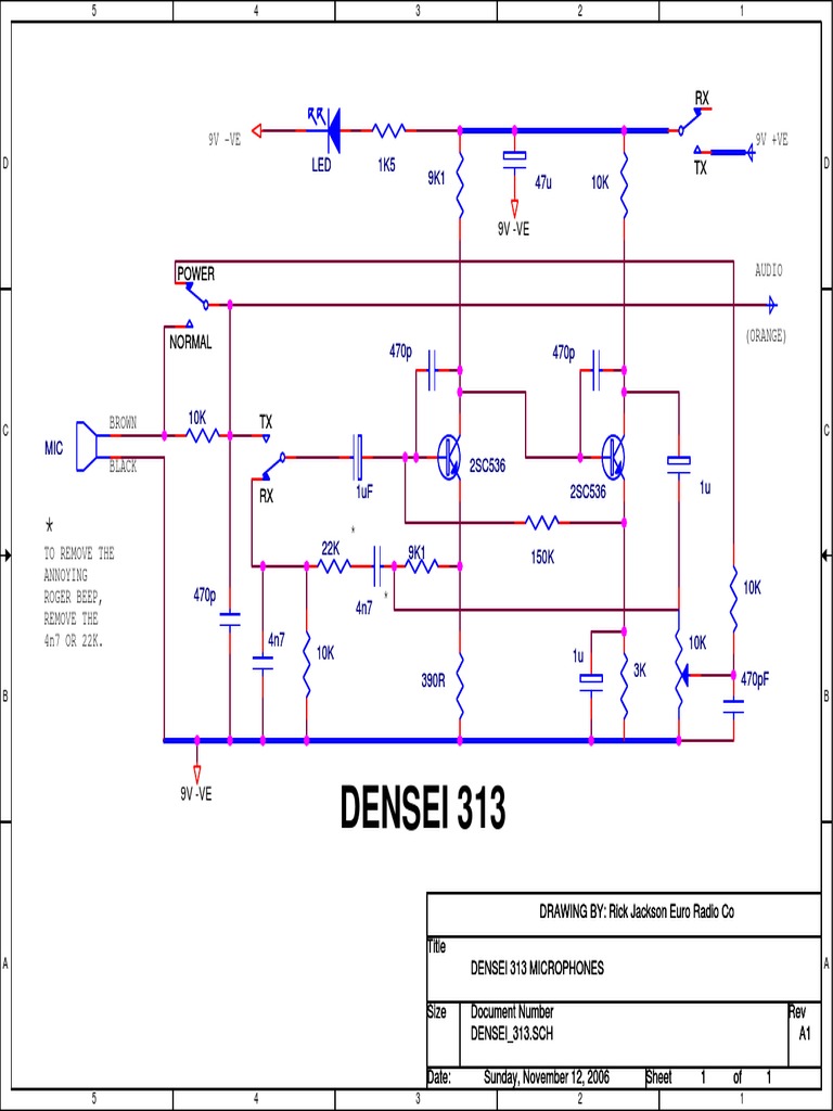 Densei dm313 Mic SCH | PDF