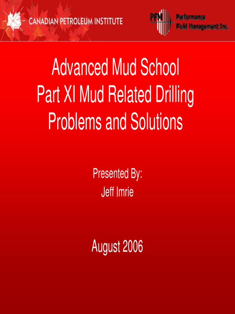 Part XI Mud Related Drilling Problems and Solutions | PDF | Sulfide ...