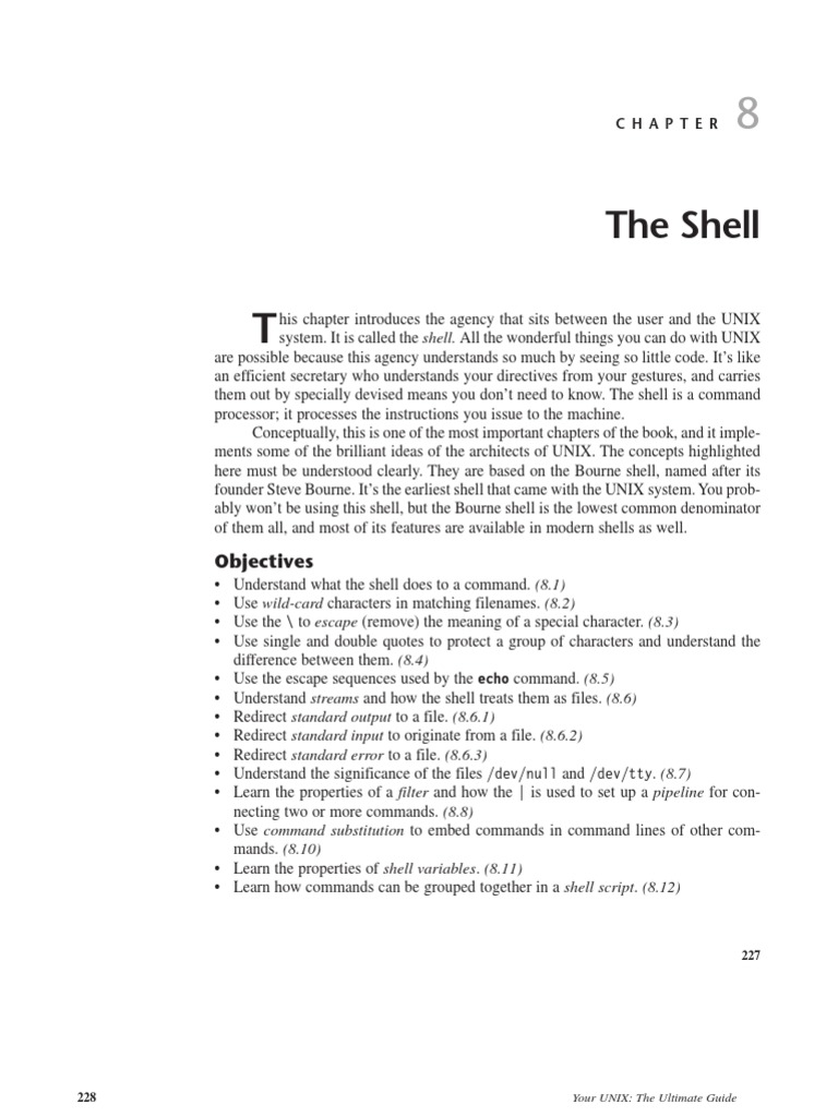 CH 08 | PDF | Command Line Interface | Unix