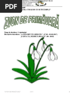 Proiect Tematic Primavara Anotimpul Armoniei | PDF