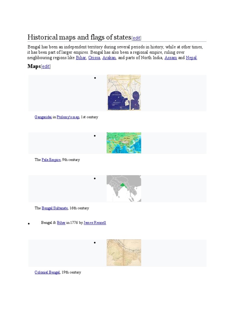 Historical Maps and Flags of States: Gangaridai Ptolemy's Map | PDF ...