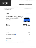 Uber Bill | PDF | Invoice | Payments