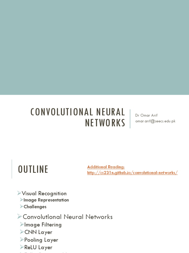 04-CNN PDF | PDF | Emerging Technologies | Algorithms