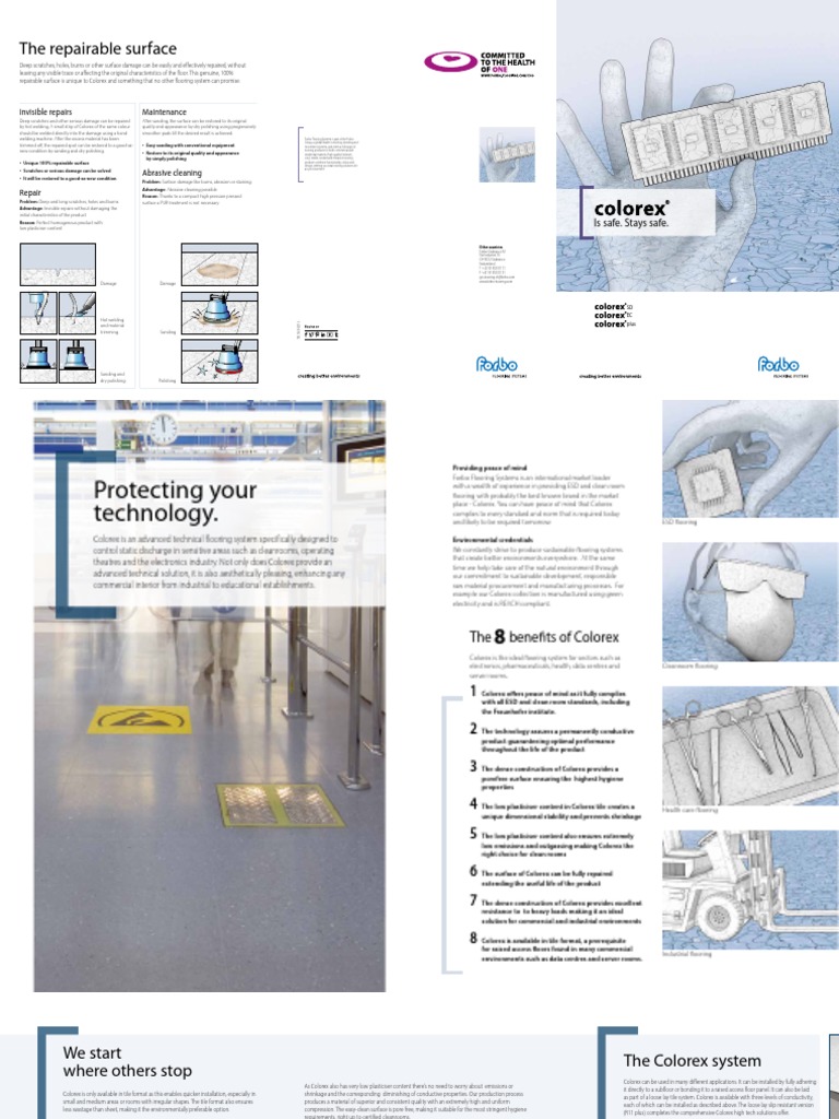 Forbo Colorex Brochure 2016 EN PDF | PDF | Electrostatic Discharge ...
