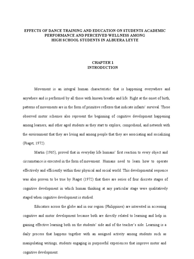 Effects of Dance Training and Education | PDF