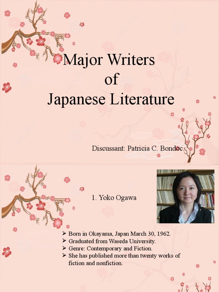 Notable Japanese Authors and Works | PDF | Writing | Novels