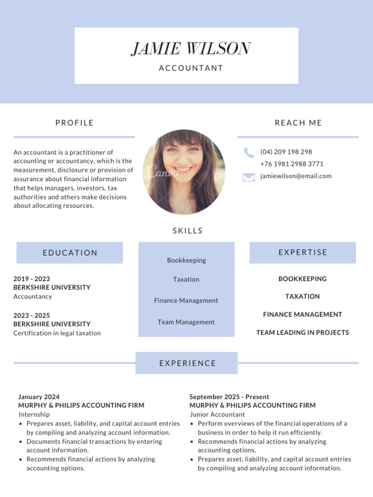 Modern Lilac Corporate Resume | PDF