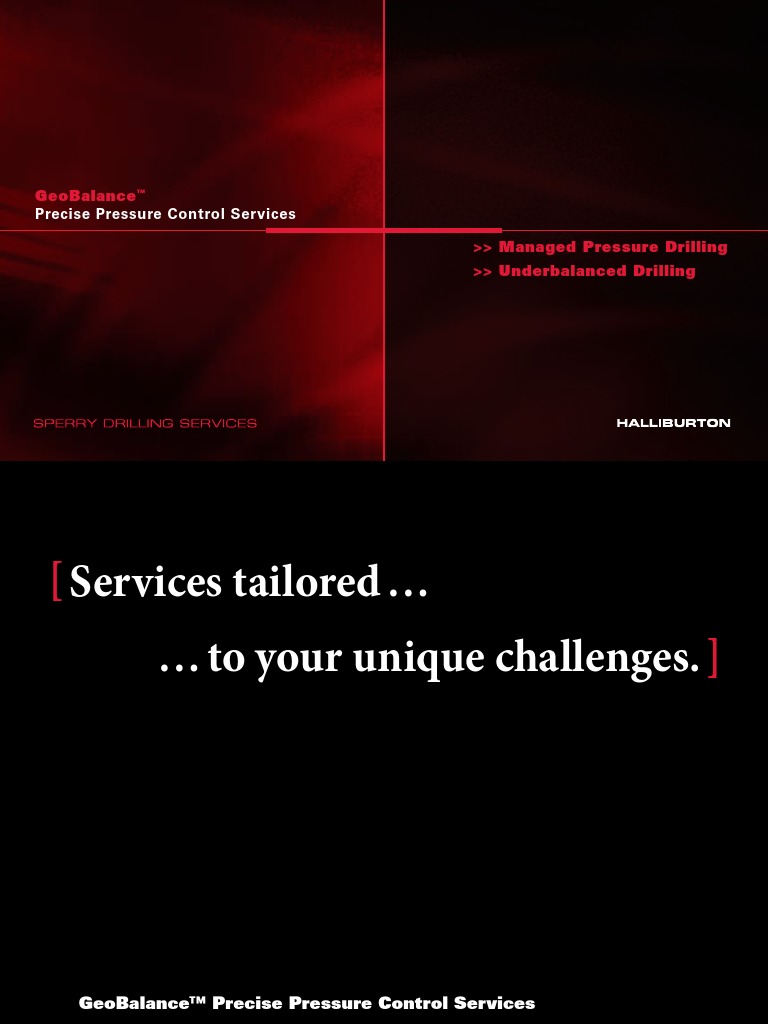 Geobalance Managed Pressure Drilling Underbalanced Drilling | PDF | Oil ...