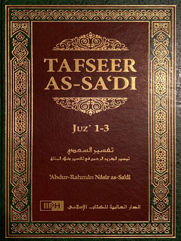 Tafseer As Sadi Volume 01 Juz 01 03 English | PDF | Jihad | Prophets ...