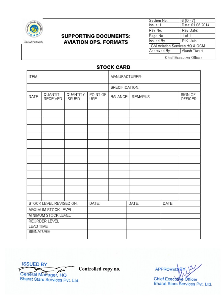 Supporting Documents: Aviation Ops. Formats | PDF