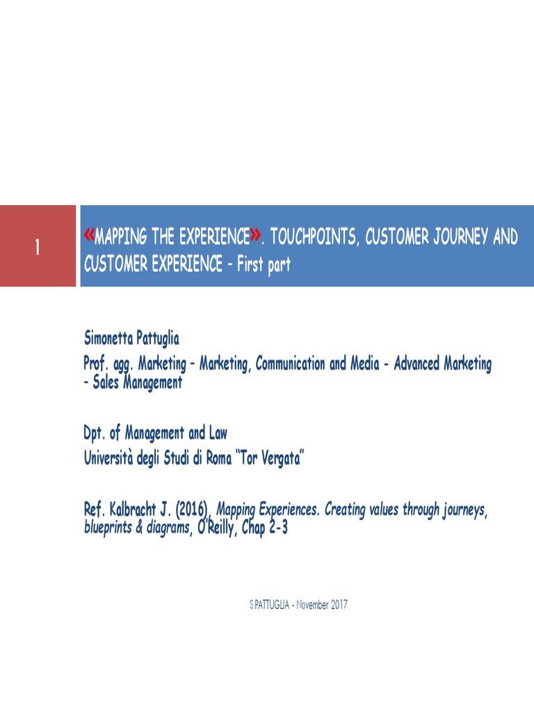 Mapping The Experience - Touchpoints, Customer Journey and Customer ...